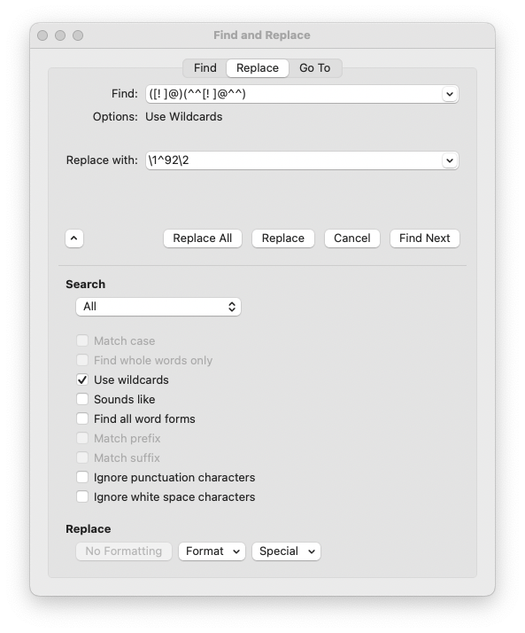Finding text within a paragraph or word in MS Word | RedNectar's Blog